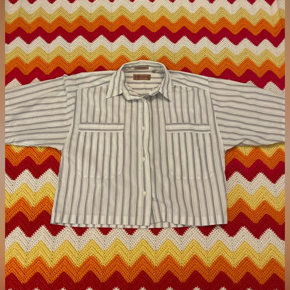 henry grethel | Tops | Linen Cropped Tee | Poshmark